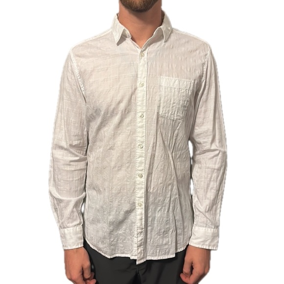Marc Anthony | Shirts | Marc Anthony Slim Fit Cotton Textured White ...